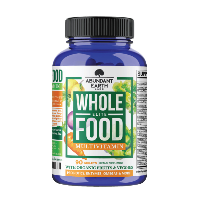 Organic Whole Food Multivitamin with Probiotics and Digestive Enzymes ...